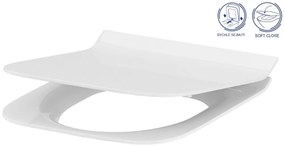 Cersanit Crea WC sedátko hranaté duroplast/antibakteriální, bílá, K98-0178
