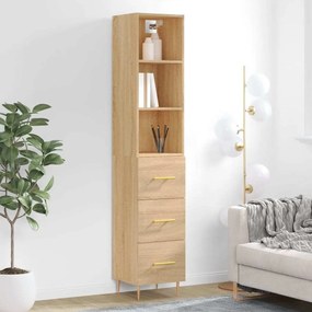 vidaXL Skříň highboard 34,5 x 34 x 180 cm kompozitní dřevo [3189685] Barva: dub sonoma