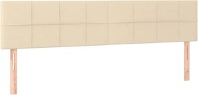 Box spring postel s matrací krémová 120x190 cm textil 3269886