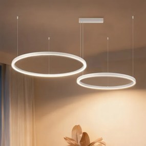 Brilagi - LED Stmívatelný lustr na lanku PORTOFINO LED/98W/230V bílá + DO
