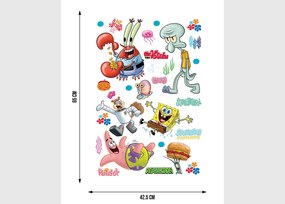 Dětská samolepka na zeď Spongebob Bikini Bottom | 42.5 x 65 cm | DDKM1681