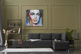 Hanah Home Rohová pohovka FLY antracit pravá 280 cm 825BLC2667