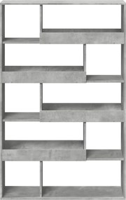 Knihovna betonově šedá 100 x 33 x 156,5 cm kompozitní dřevo 3309342