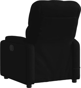 Elektrické masážní polohovací křeslo černé textil 3204700