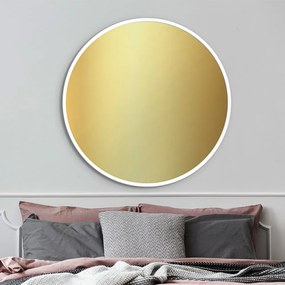 Zrcadlo Nordic White - gold glass Rozměr: ø 105 cm