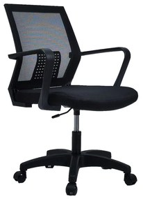 Černá síťovaná kancelářská židle Svea Mesh