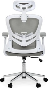 Ergonomická kancelářská židle EMILIE - šedá síťovina