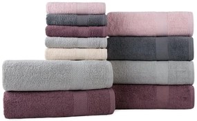 Bavlněný ručník Rodos 100x150 cm fialový