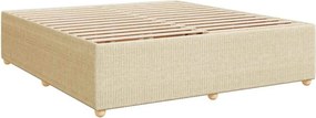 Box spring postel s matrací krémová 200x200 cm textil 3285600