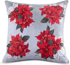 Sada 3 ks povlaků na polštářky POINSETTIA 45 x 45 cm