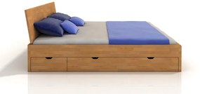 Buková postel s úložným prostorem - Hessler Drawers   ,  140x200 cm