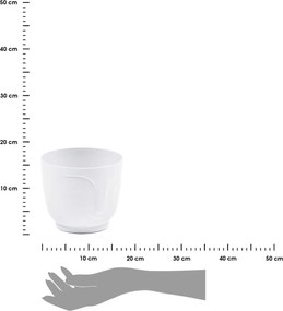Květináč ZOE 14,3 cm bílý