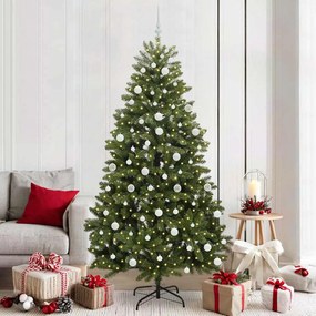 Umělý vánoční stromeček 210 cm 300 LED Teplá bílá PVC a ocel 3395697