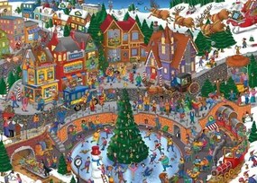 GRAFIKA Puzzle Vánoční zmatky / 500 dílků / 47,8 × 34,2 cm