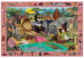 Mudpuppy Puzzle skládej a hledej Safari 64 dílů