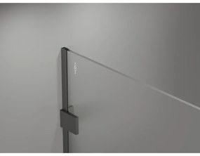 Mexen Lunar sprchová stěna pravá 110 x 200 cm, 8mm čiré sklo, broušený grafit, 830-110-000-66-00-P