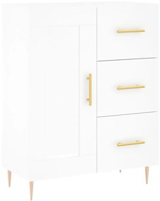 Skříň highboard bílá 69,5 x 34 x 180 cm kompozitní dřevo - Default Title