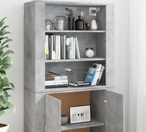 vidaXL Skříň highboard kompozitní dřevo [3185363] Barva: kouřový dub