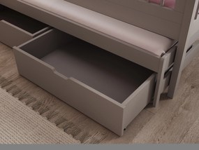 ADRK Furniture Postel Domek Artes II s matrací CH-ART-II-G-200-M