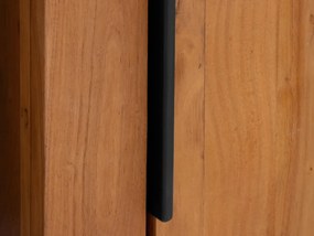 furniture-nabytek.cz - Vysoká skříňka Osvaro - Černé kovové úchytky