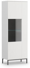 GAB Vitrínová skříň QUER WI70, Bílá 70 cm