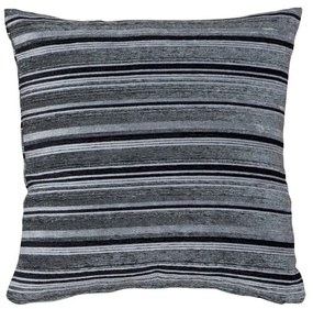 SCANquilt povlak SOFA proužky ocelová šedočerná 30 x 50 cm