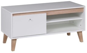 OVIEDO | TV stolek RTV100 | 100 cm | bílá/san remo světlé