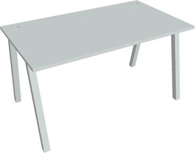 Kancelářský pracovní stůl Hobis USA 1400, bílá RAL 9016, deskaakát