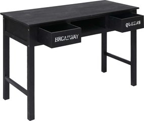vidaXL Konzolový stolek 110 x 45 x 76 cm dřevo [284161] Barva: Černá
