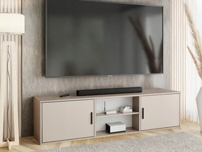 TV skříňka ROJO 3 kašmír otevřená TV skříňka s policí