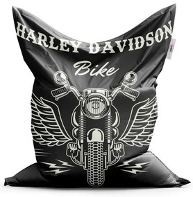 Sablio Sedací vak Harley-Davidson S křídly - 200x140 cm