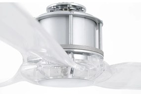 FARO JUST FAN 33394 50,4“ chrom/transparentní Reverzní stropní ventilátor