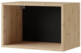 Obývací stěna CALABRINI c | 300 cm | 8 dílů Z | černá lesk/dub artisan