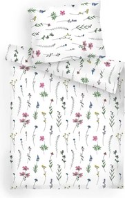 DADKA Povlečení krep Herbal starorůžový 200x200, 2x 70x90 cm