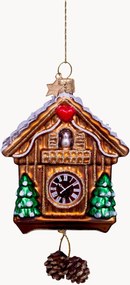 Ručně foukaná vánoční ozdoba Cuckoo Clock