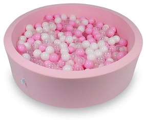 Mimii Suchý bazének + 200 ks kuliček kulatý, pudrová růžová Rozměr: 90x40 cm