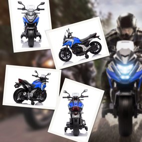 Dětská elektrická motorka AIYAPLAY Honda - Jízda na motorce pro děti od 3 do 6 let s hudbou a světlomety - Elektrické vozidlo s 2 stabilizačními koly…