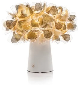Slamp Stolní LED lampa CLIZIA BATTERY - MAMA NON MAMA Barva: Zlatá, Barva podstavce: černá