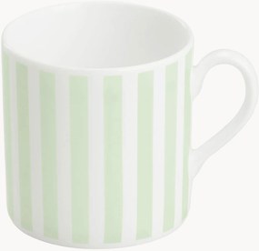 Sada šálků na espresso z kostního porcelánu Pastel Stripes, 6 dílů