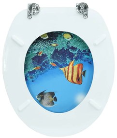 WC sedátko s víkem MDF podmořský motiv - Default Title