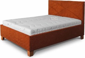 Postel čalouněná ZINNA + lamelový rošt + matrace EMI