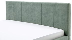 Čalouněná postel zallino s úložným prostorem 180 x 200 zelená MUZZA
