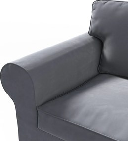 Potah na pohovku IKEA Ektorp 2-místná rozkládací  NOVÝ MODEL 2012 barva šedá látka lesklé, sametová