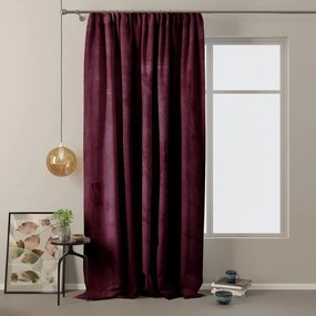 Závěs AmeliaHome Velvet 140x270 cm burgundy