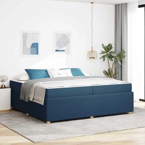 Rám postele Modrá 200 x 200 cm textil 3398437