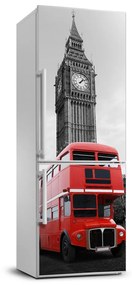 Wallmuralia Tapeta nálepka na ledničku Londýnský autobus 60x180 cm