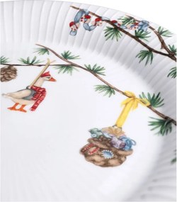 Bílý porcelánový talíř s vánočním motivem ø 27 cm Hammershøi Christmas – Kähler Design