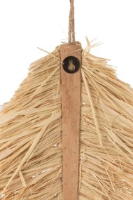 Nástěnná dekorace ve tvaru listu z rákosu - 29*82cm