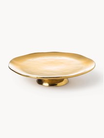 Porcelánový dortový podnos Gold Irregular Edge