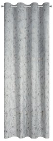 ZATEMŇOVACÍ ZÁVĚS NA KROUŽCÍCH KORNELIE 140X250 CM STŘÍBRNÁ